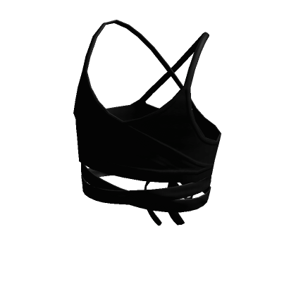 Strappy Ballet Crop Top - Black | Roblox Item - Rolimon's