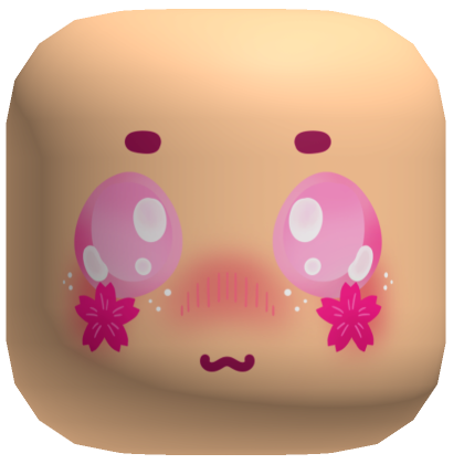 Cute Pink Blossom Face | Roblox Item - Rolimon's