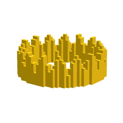 Golden 8-Bit Crown | Roblox Item - Rolimon's