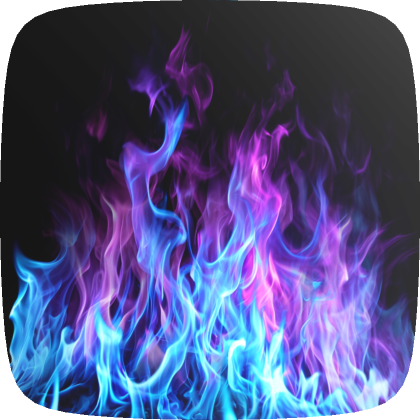 Cool Icy Blue Purple Fire Gamer Flames Background | Roblox Item - Rolimon's