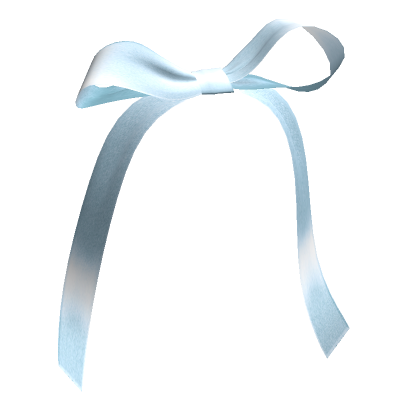Satin Dainty Pony Bow Blue | Roblox Item - Rolimon's