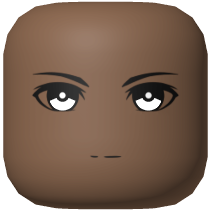 (Colorable) Man Anime Face Skin Tone 4 | Roblox Item - Rolimon's