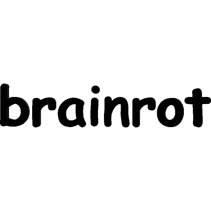 BRAINROT text in black | Roblox Item - Rolimon's