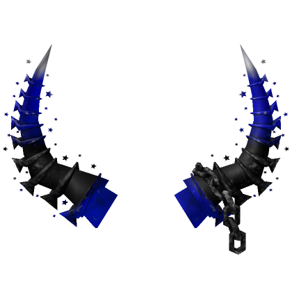 Dark Blue Hell Horns | Roblox Item - Rolimon's