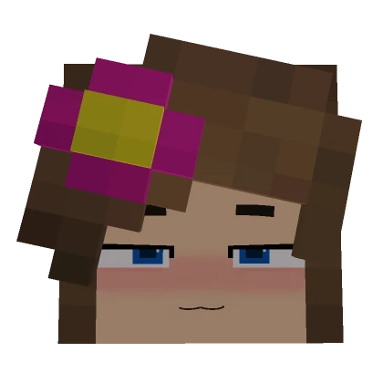 Cute Blushed Blocky Girl Head (Jenny) | Roblox Item - Rolimon's