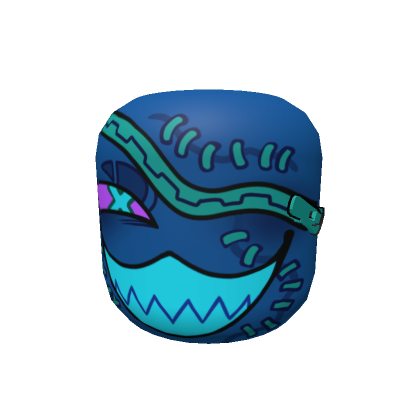 Blue Zombie Cat 3D Head | Roblox Item - Rolimon's