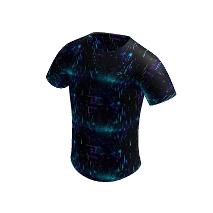 Futuristic Abstract Neon Blue Cyber Gamer T-Shirt | Roblox Item - Rolimon's