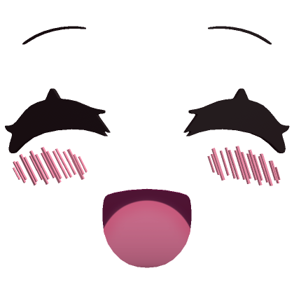 💖 Cute Blush Smile Kawaii Face (3D) | Roblox Item - Rolimon's