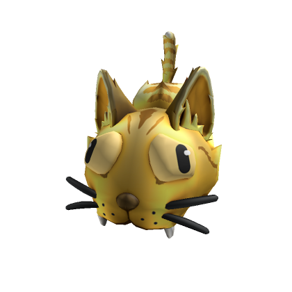 Golden Hungry Cat Hat - Roblox