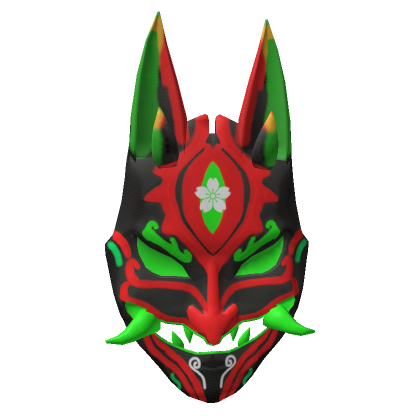 Demon Oni Mask Red x Green | Roblox Item - Rolimon's