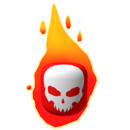 Red Fire Flaming Skull Head | Roblox Item - Rolimon's