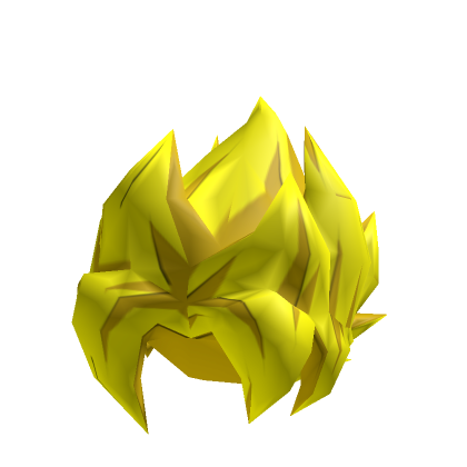 Super Yellow Hair Anime Warrior | Roblox Item - Rolimon's