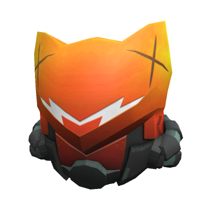 ORANGE - Mech Armored Helmet | Roblox Item - Rolimon's