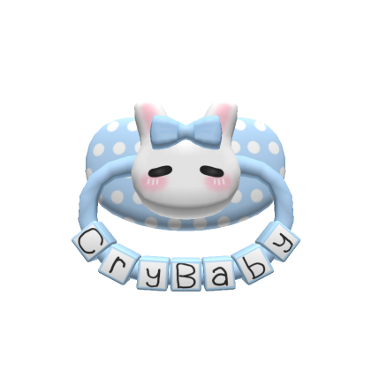 kawaii blue bunny baby pacifier ♡ | Roblox Item - Rolimon's