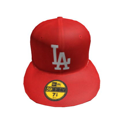 Lil Durk LA dodgers V.ROY red fitted cap | Roblox Item - Rolimon's