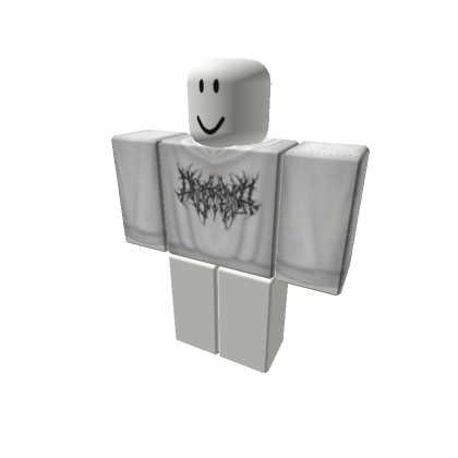 White Graphic Hoodie - Roblox