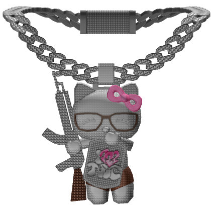 ICED OUT Trendy Kitty Chain | Roblox Item - Rolimon's