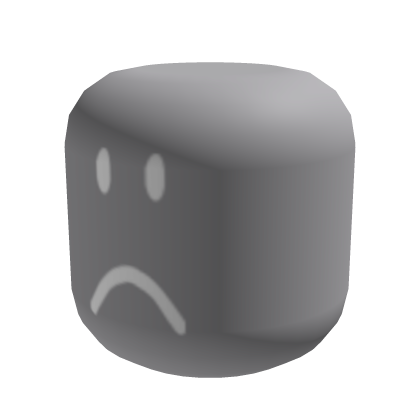 Sad Default Face (White) - Roblox