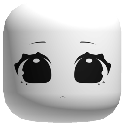 Simple Anime Face [White] | Roblox Item - Rolimon's