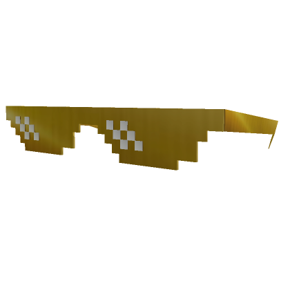 Golden MLG glasses | Roblox Item - Rolimon's