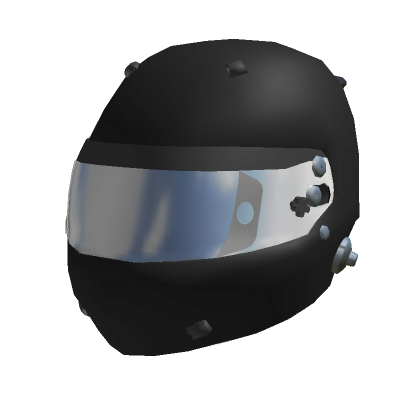 Professional GT Racing Helmet in Black SilverVisor | Roblox Item ...