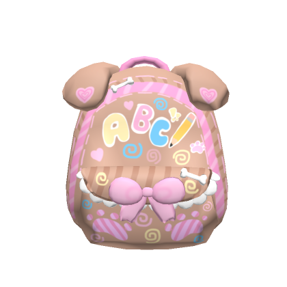 kawaii cutecore abc school puppy backpack | Roblox Item - Rolimon's