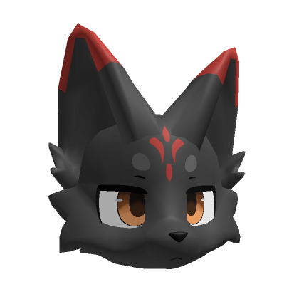 Red & Grey Demon Kemono Wolf (Colored Eyes) | Roblox Item - Rolimon's