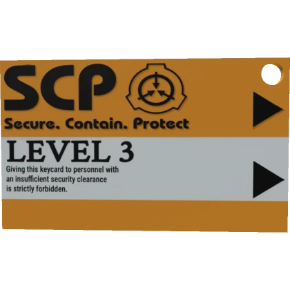 SCP Level 3 Keycard | Roblox Item - Rolimon's