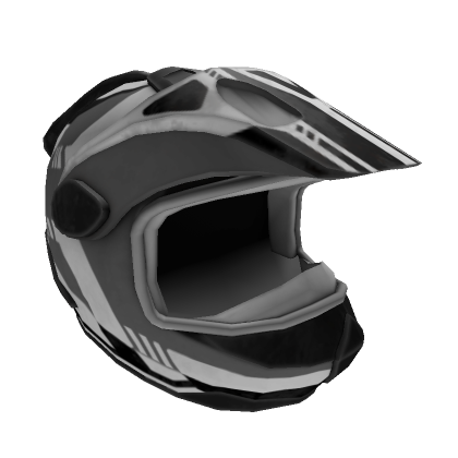 Black - Striped Motocross Helmet | Roblox Item - Rolimon's
