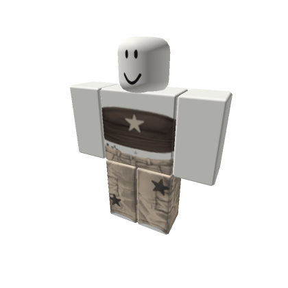 brown y2k star da hood girl fit - Roblox