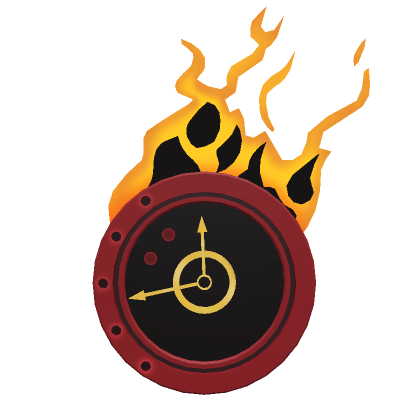 Red Flaming Clock Mask | Roblox Item - Rolimon's
