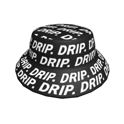 Black Drip Bucket Hat | Roblox Item - Rolimon's