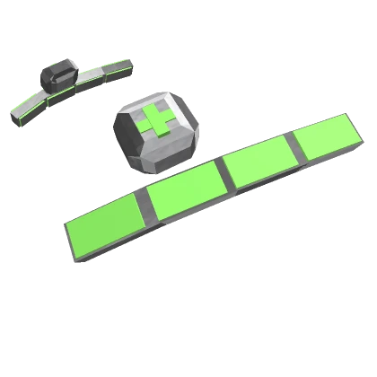 Hellmet Calar Green Health Attachment Accessories | Roblox Item - Rolimon's