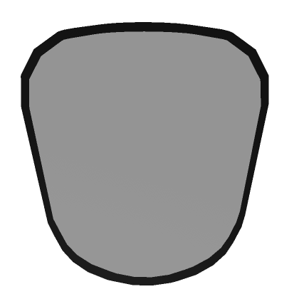 Cartoony Head - Grey | Roblox Item - Rolimon's