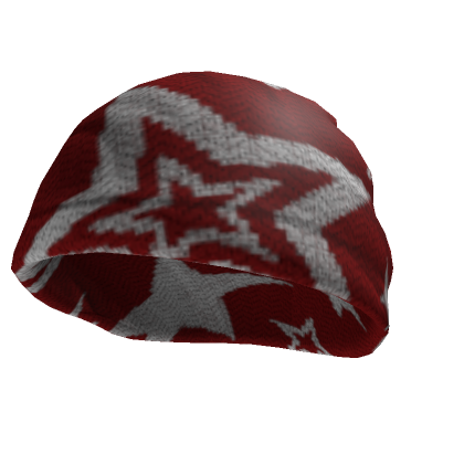 Y2K Red&White Star Beanie | Roblox Item - Rolimon's