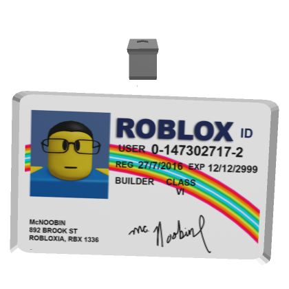Fake McNoobin ID | Roblox Item - Rolimon's