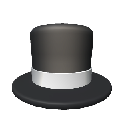 Black and White Top Hat | Roblox Item - Rolimon's