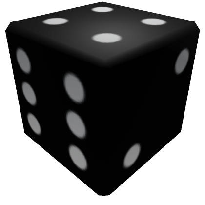 Dice Head (Black) | Roblox Item - Rolimon's