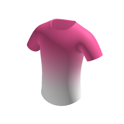 Y2K Bubblegum Pink Ombre Gradient Summer Shirt | Roblox Item - Rolimon's