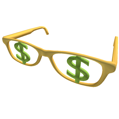 Golden Fancy Dollar Sunglasses | Roblox Item - Rolimon's
