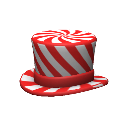 Red Candy Cane Top Hat | Roblox Item - Rolimon's