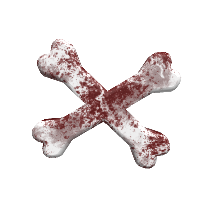 fake blood crossed bones hairclip | Roblox Item - Rolimon's