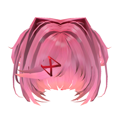 ผมสั้นบ็อบสีชมพู w ผมเปีย - คลับ Natsuki - Roblox