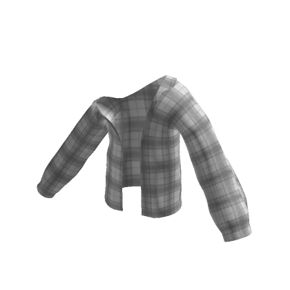 White Plaid Off The Shoulder Flannel | Roblox Item - Rolimon's