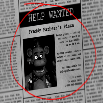 FNAF FNAF Newspaper News Five Nights at Freddy's 1