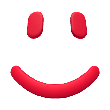Red Smile Face (3D) | Roblox Item - Rolimon's