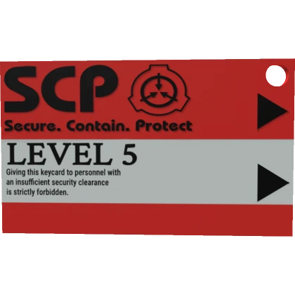 SCP Level 5 Keycard | Roblox Item - Rolimon's