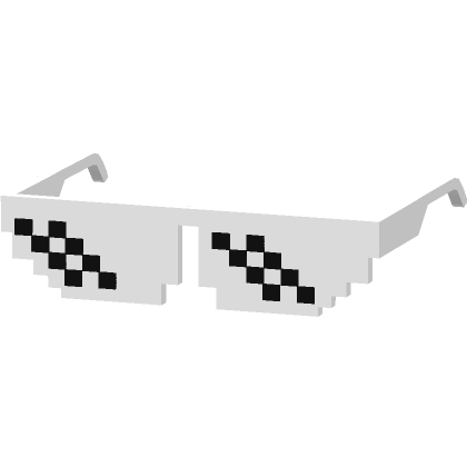 white pixel meme sunglasses | Roblox Item - Rolimon's