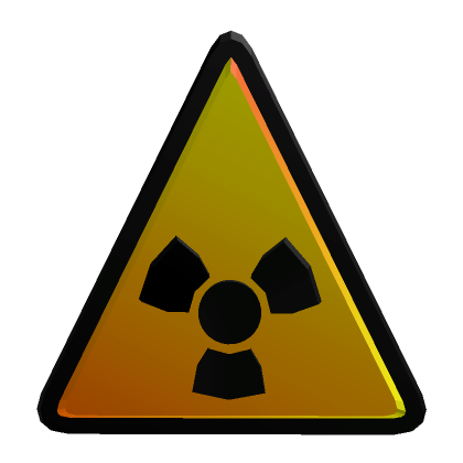 Radiation Hazard Danger sign (Overhead) | Roblox Item - Rolimon's