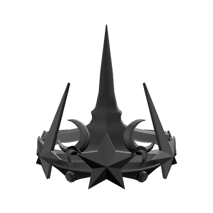 Corona de noche estrellada de hierro negro - Roblox